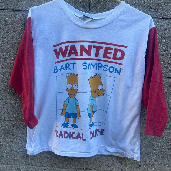 American Vintage | Shirts | Vintage The Simpsons Bart Radical Dude ...